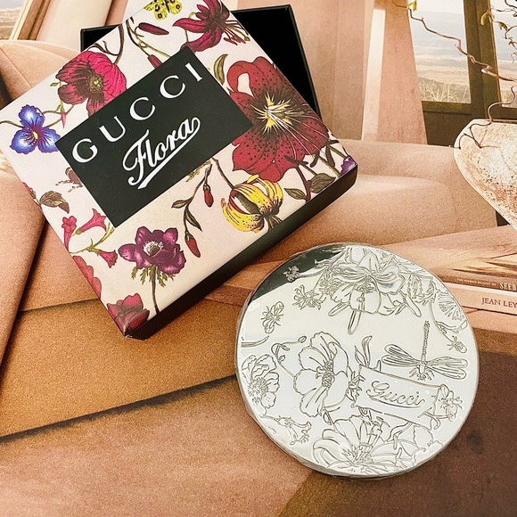 Gucci | Makeup | Gucci Flora Compact Dual Side Mirror | Poshmark